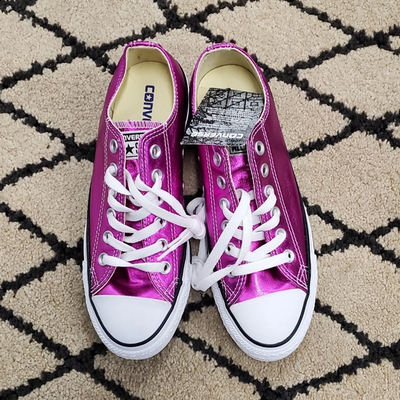 Converse | Shoes | Converse Chuck Taylor Metallic Magenta Glow | Poshmark